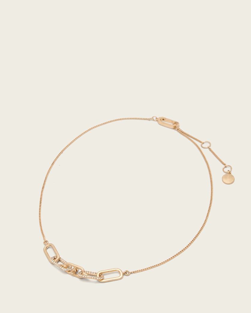 Laio Pave Link Necklace WARM BRASS | ALLSAINTS